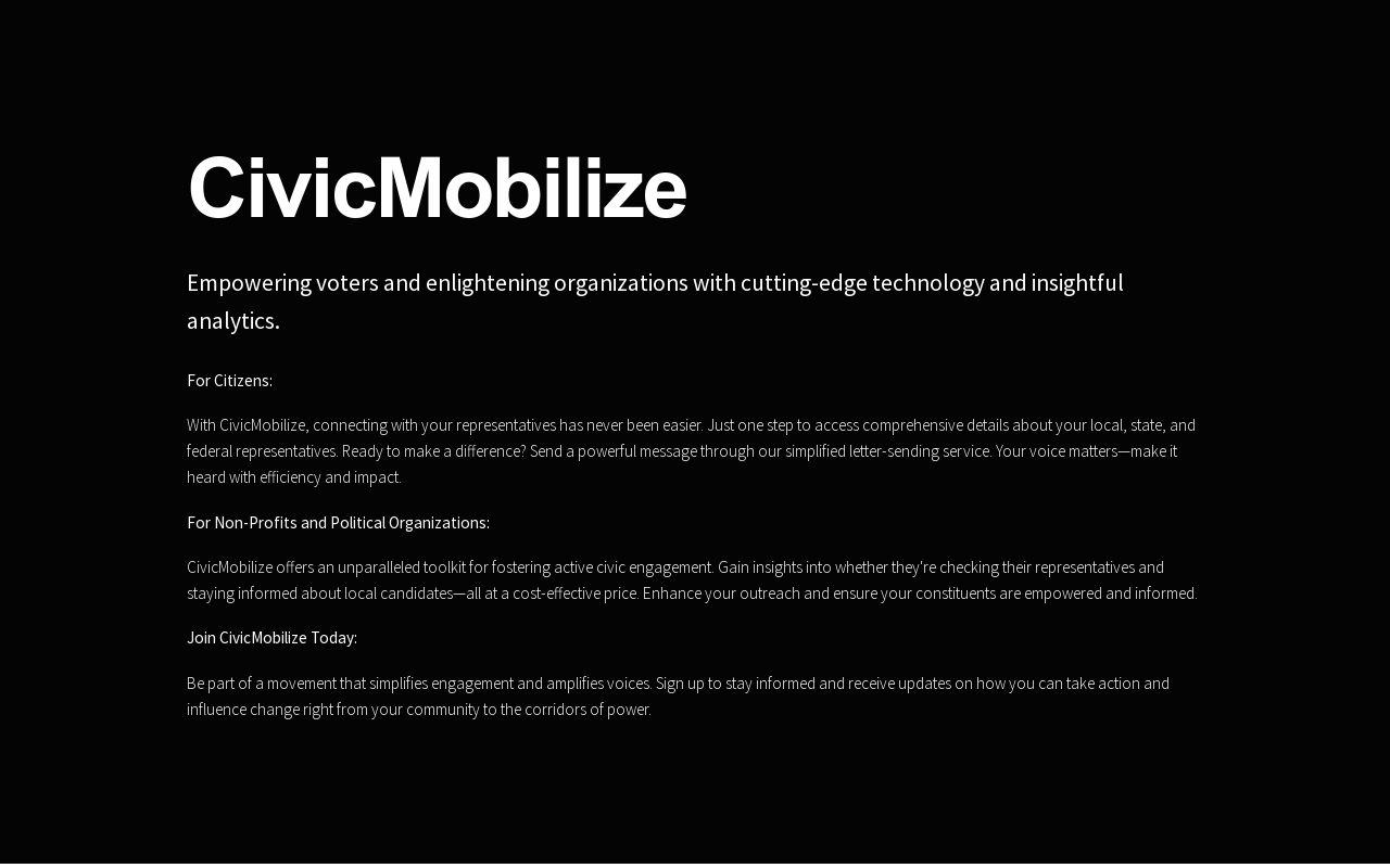 CivicMobilize: Empower Voices, Drive Change
